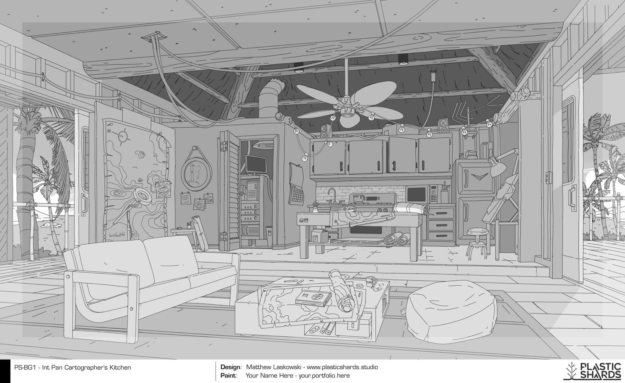 background design – Plastic Shards